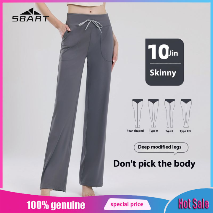 SBART เสื้อกางเกงโยคะบานเอวสูงสำหรับผู้หญิง,ดีไซน์กระเป๋าและกระชับสัดส่วน | Lazada.co.th