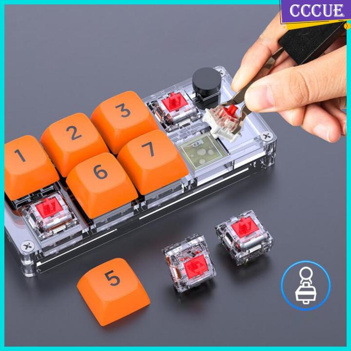 CCCUE Game Keypad with 1 M USB Cable Mechanical Axis Programming Macro ...
