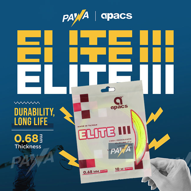 Apacs Elite III Badminton String (Thickness 0.68MM) Durable | Lazada