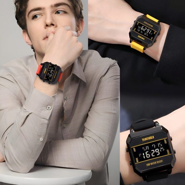 Multifunctional sports watch for male students waterproof chronograph ...