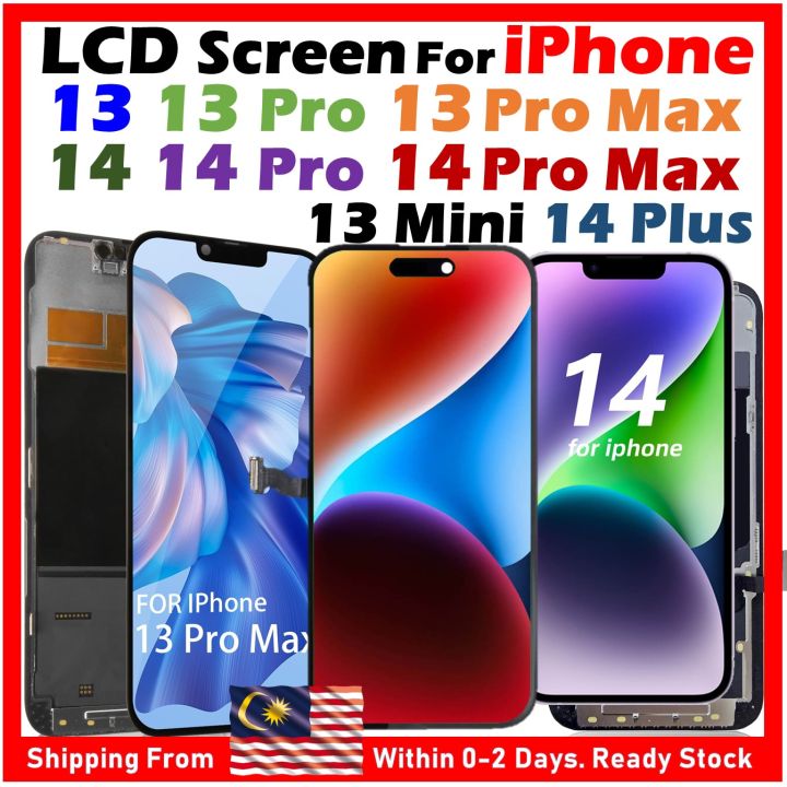 (+TrueTone) NGS OLED Full Set LCD Screen Compatible For iPhone 13 / iPh 13 Mini / iPhone 13 Pro ...