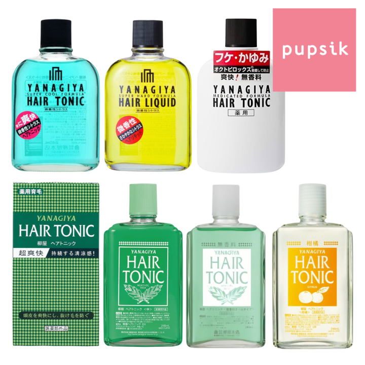 Yanagiya Hair Tonic for Hair Growth / Dandruff - 240ml (6 Types ...