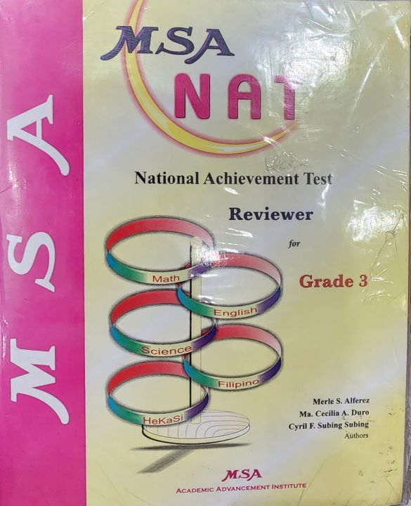 MSA National Achievement Test Reviewer for Grade 3 by Alferez, Duro and ...