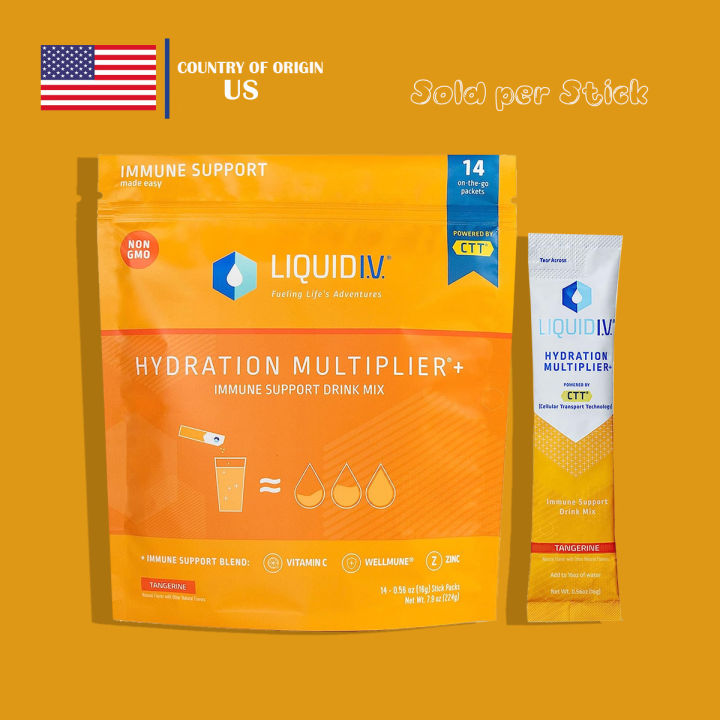 SOLD PER SACHET Liquid I.V. Hydration Multiplier + Immune Support ...