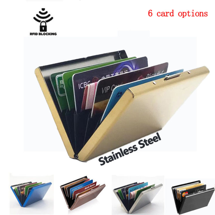 QuXis Anti-Scan RFID 6/10 card options PVC Stainless Steel ID Credit ...