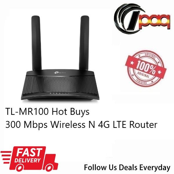 TP-Link TL-MR100 300 Mbps Wireless N 4G LTE SIM Card Router | Lazada