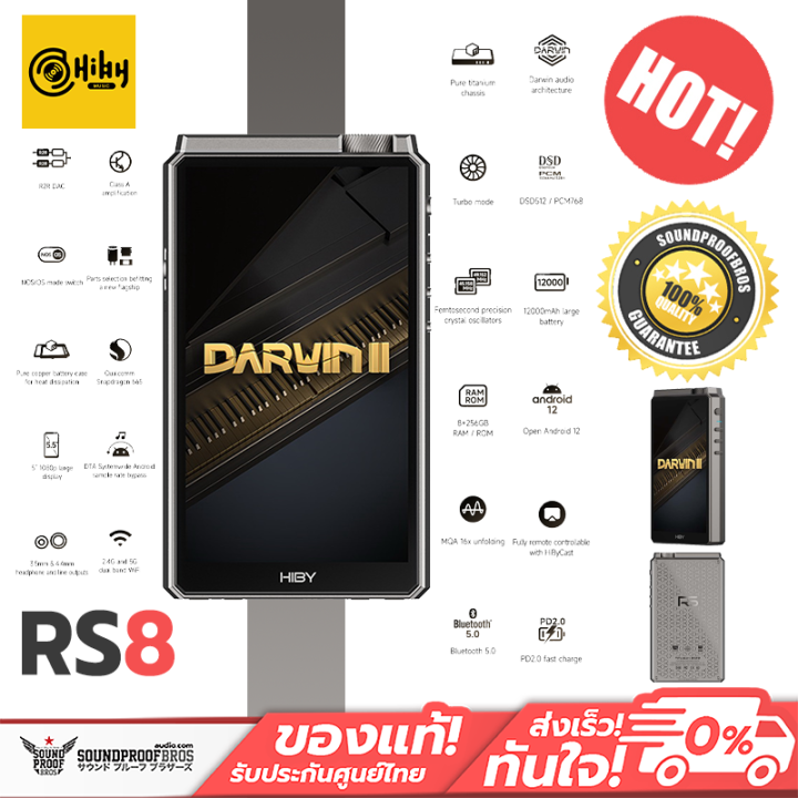 [PreOrder] Hiby - RS8 DAP เครื่องเล่นพกพาระดับเรือธงแห่งยุค รุ่นล่าสุด ประกันศูนย์ไทย | Lazada.co.th