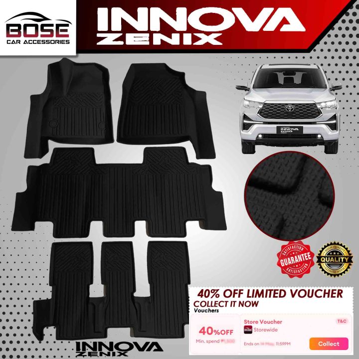 TPE / 5D Diamond Deep Dish for Toyota Innova Zenix 2023 - 2024 2025 ...