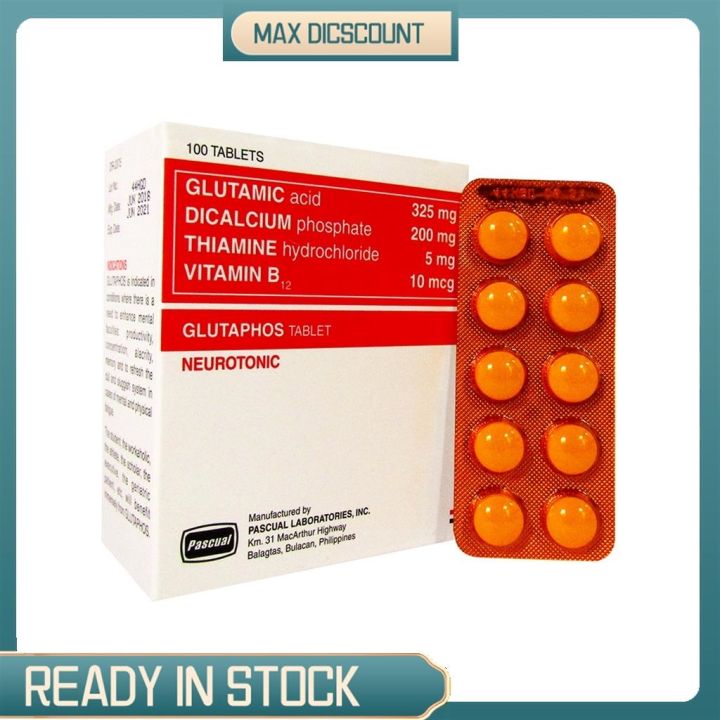Glutaphos Neurotonic (Glutamic acid and Dicalcium phosphate) 1 Tablet ...
