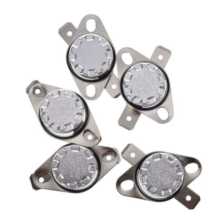 KSD301 250V 10A Thermostat Temperature Control Switch 135 Celsius N.C 5 ...