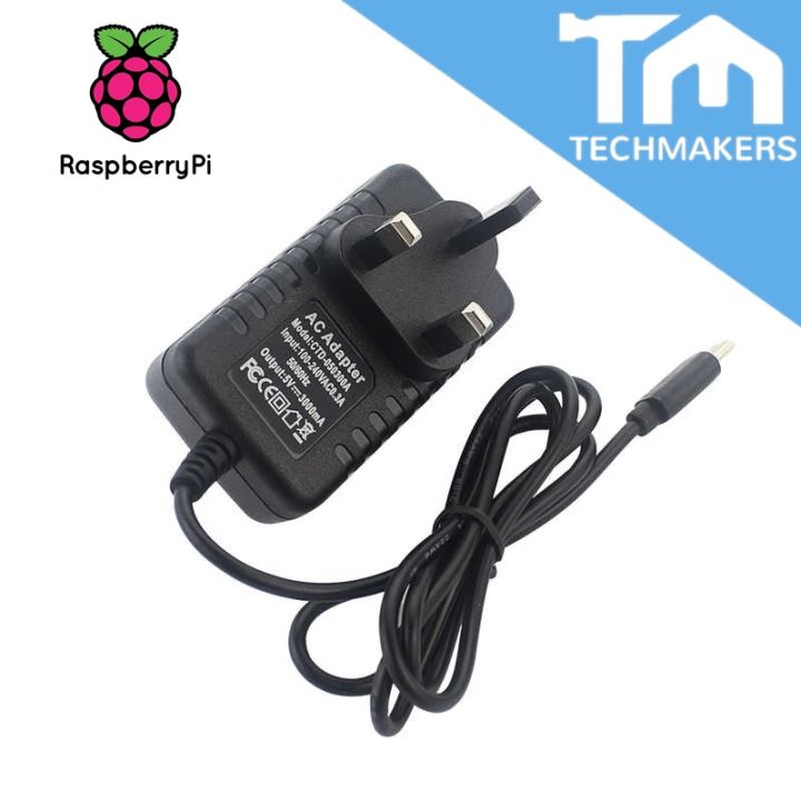 Raspberry Pi 4 Model B Power Supply AC Adapter ( Type C ) | Lazada
