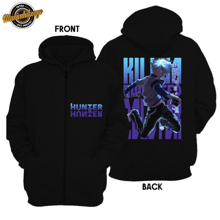 Hunter X Hunter Killua Customized Hoddie Jacket w/ zipper with Quality ...