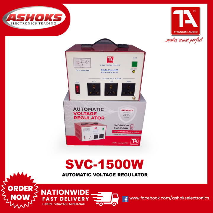 Titanium Audio Svc 1500W Avr / 1500VA AVR / Servo Motor type ...