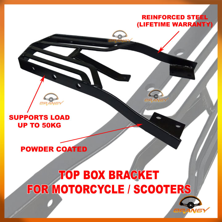 Top Box Bracket Flat Bar Monorack for Motorcycle / Scooters-TUFFRack ...