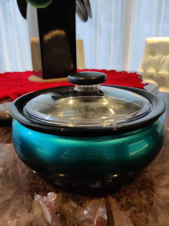 Milton Clear Steel Casserole 1500ml with clear lid keep warm hot pot ...