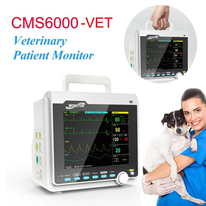 Contec CMS6000-VET Veterinary Patient Monitor 6 Parameters ECG NIBP ...