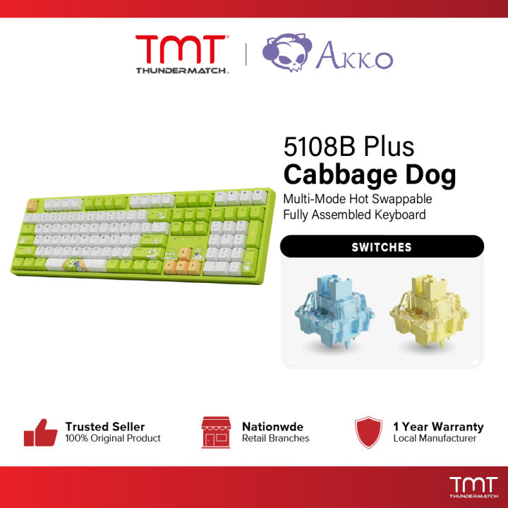 AKKO Cabbage Dog, Dracula Castle 5075B/5108B Plus RGB LED Mechanical ...