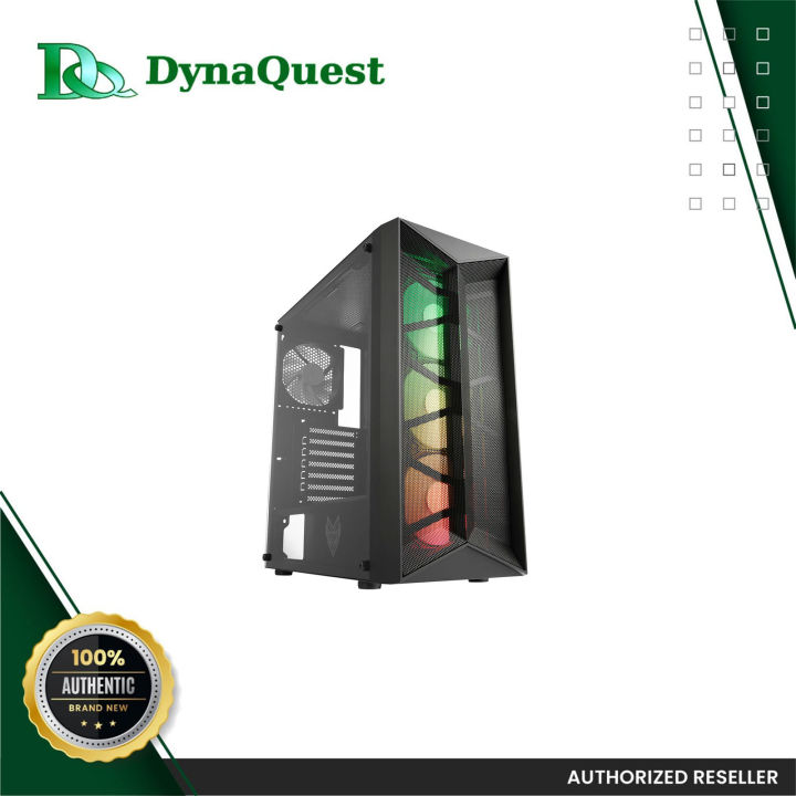 FSP CMT211A Black TG ATX Mid Tower Gaming Case w/ 4X120mm fan | Lazada PH