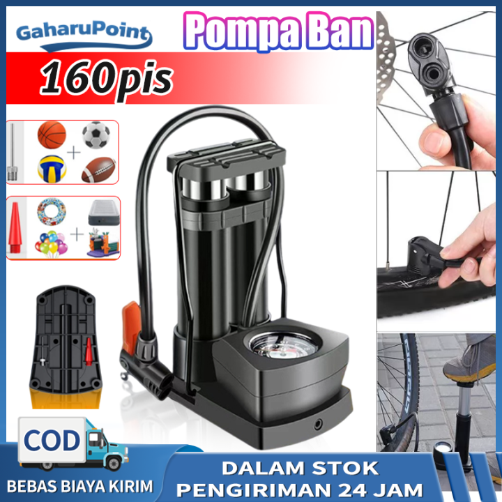 Pompa Ban Mini Foot Pump/Pompa Sepeda Motor Mobil/Portable High ...