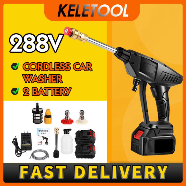 cordless water jet battery high Pressure gun washer bateri 30Bar ...