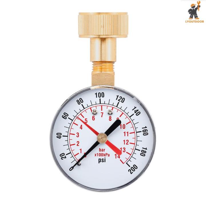 【Ready Stock】Dial Digital Pressure Meter 0-200 PSI Dual Scale Manometer ...