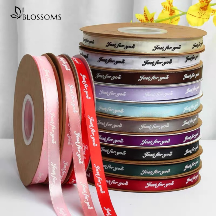 My Ready Stock 1cm 45meter Just For You Ribbon Riben Reben Ribben Organza T Flower