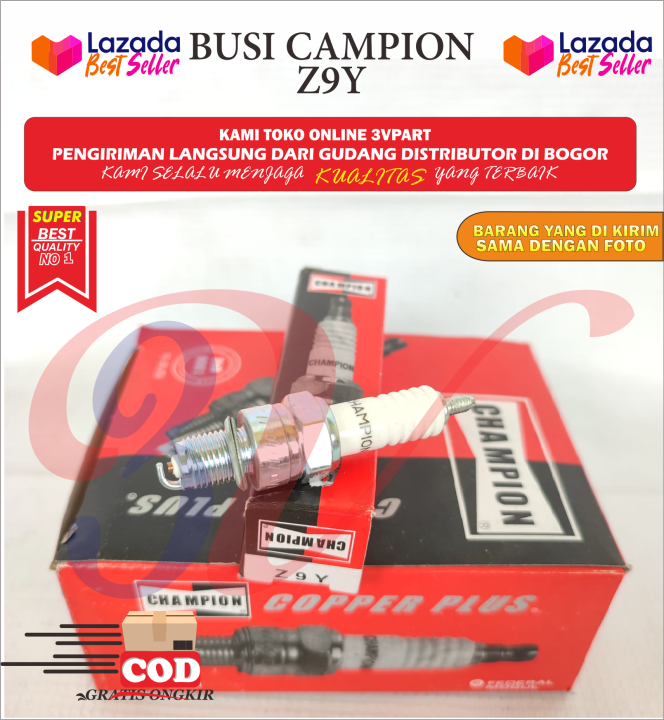 BUSI CHAMPION Z9Y PENDEK ( Grand Supra Mio Jupiter Smash ) | Lazada ...