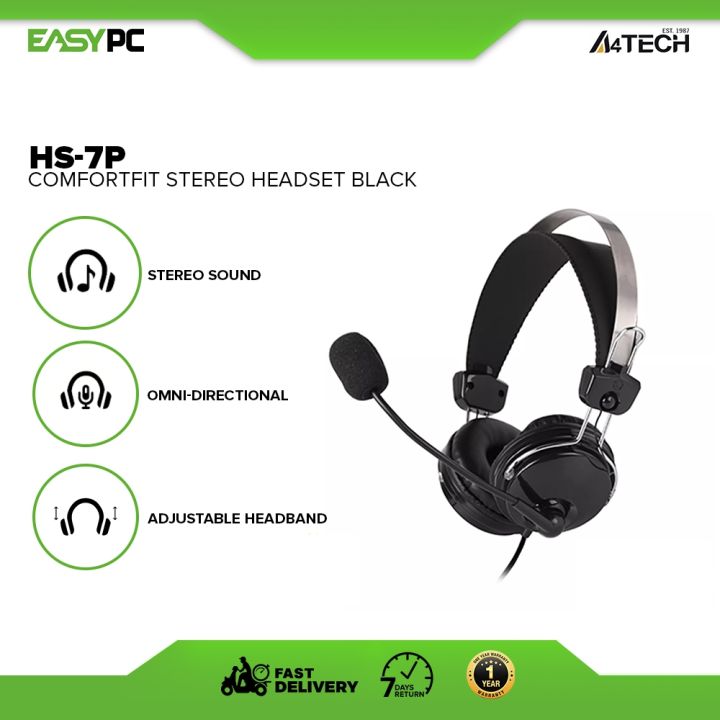 A4tech HS-7P Headset, HS-7P Headset, A4-Tech HS 7P Headphone Best seller for iCafe and Office ...