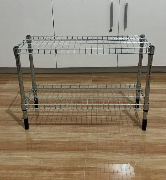 Unit rak susun 2 tingkat baja galvanis 60x25x40cm WEO IK3077 | Lazada ...