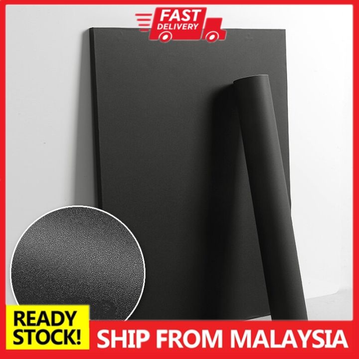 【Black Matte Wallpaper】90cm | 80cm | 60cm Long Size Wallpaper PVC ...