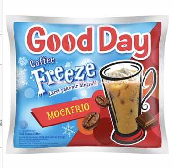 Good Day Coffee Freeze 10sachet Choc Orange Mocafrio Kopi Instan ...
