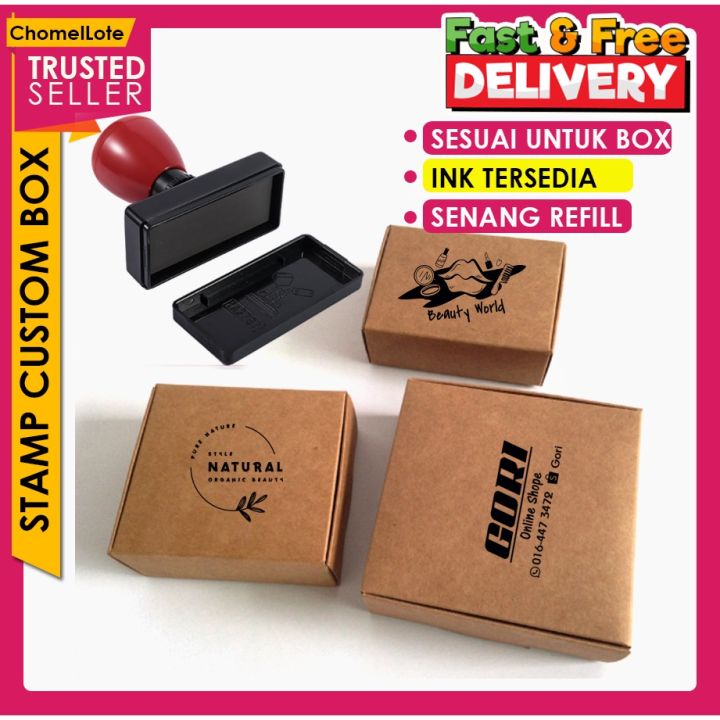 Stamp Chop Custom Made, Cop Kotak Stamp, Cop Kotak, Cop Logo, Rubber ...