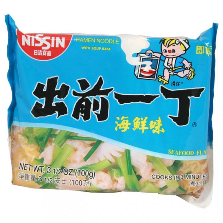 NISSIN Noodle Seafood Flavor with Soup Base 100g | Lazada PH