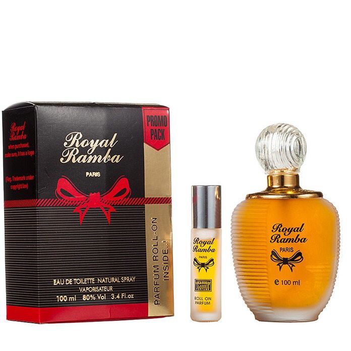 ROYAL ROMBA PARIS EDT PERFUME NATURAL SPRAY 100ML 80% VOL. PROMO PACK ...