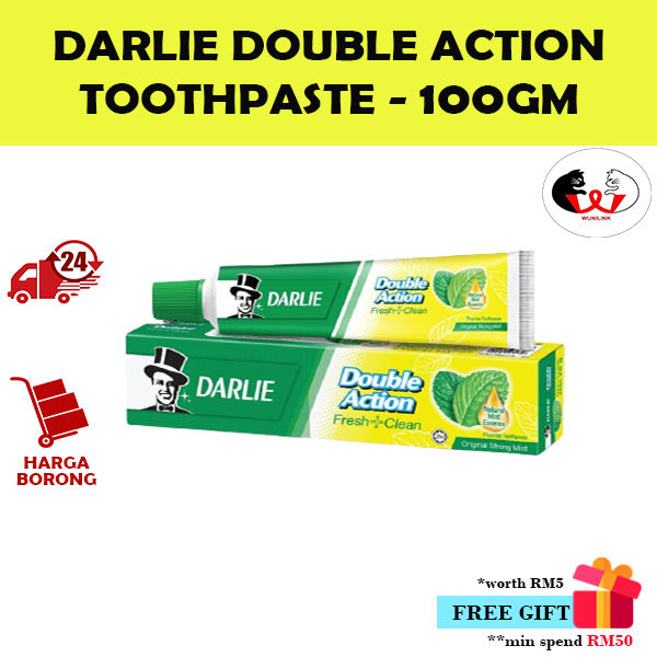 Darlie Double Action Fluoride Toothpaste Original Strong Mint (100g ...