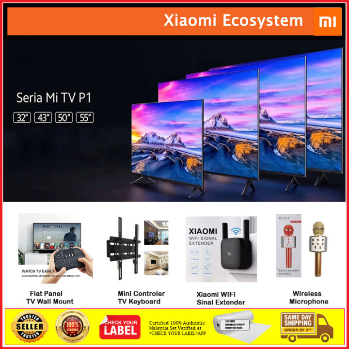 Xiaomi Mi Smart TV P1 [ 32"/43”/55" ] | 4K UHD, Android TV™ 10 | 2 Year ...