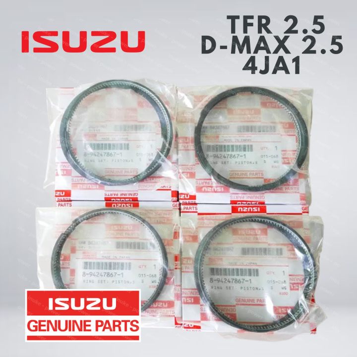 ของแท้ 1ชุด 4 ชิ้น แหวนลูกสูบ ISUZU TFR D-MAX DMAX 2.5 4JA1 ไซส์ STD ...