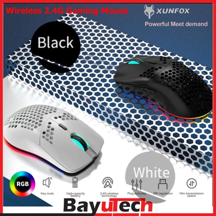 [NEW] XUNFOX XYH80 Hollow-out Honeycomb 3200DPI Wireless 2.4Ghz Gaming ...