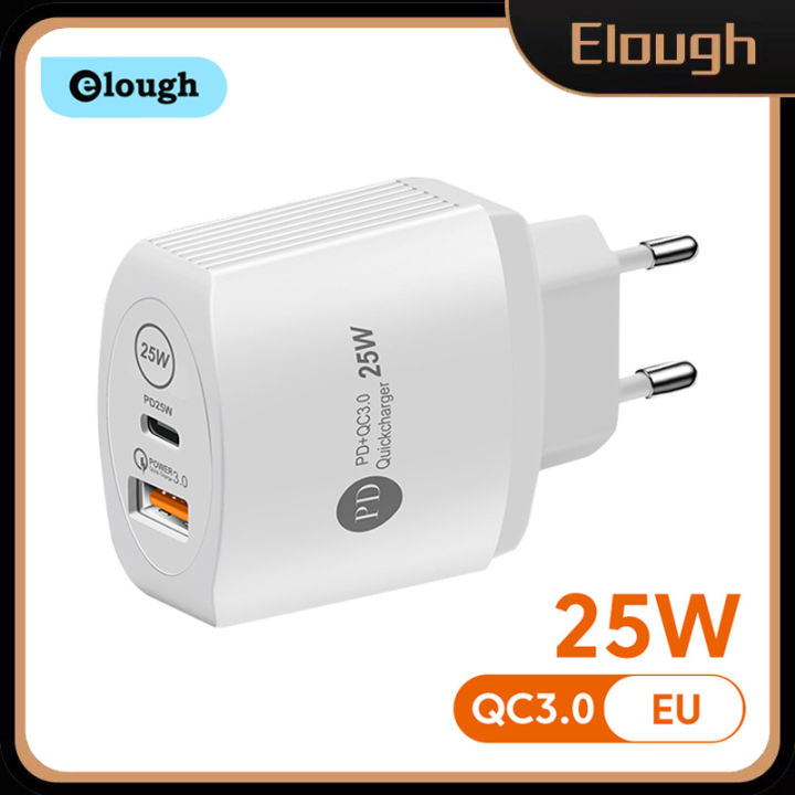 Elough PD 25W QC30 USB Type-C Charger Phone Charger Fast Charging Type ...