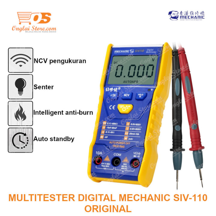 MULTITESTER DIGITAL / AVOMETER MECHANIC SIV-110 / MULTIMETER MECHANIC ...
