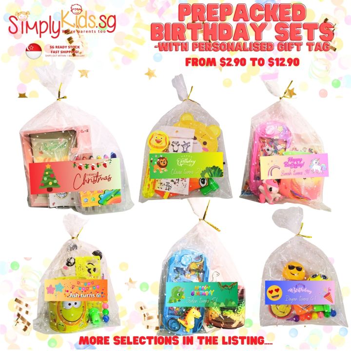 [SG SELLER] SimplyKids.SG® - Prepacked Children Kids Birthday Goodie ...
