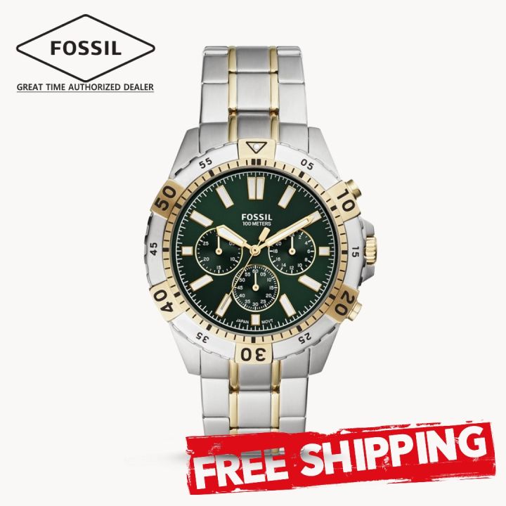 Fossil Watch FS5622 Garrett Chronograph Two-Tone Stainless Steel Gent's ...