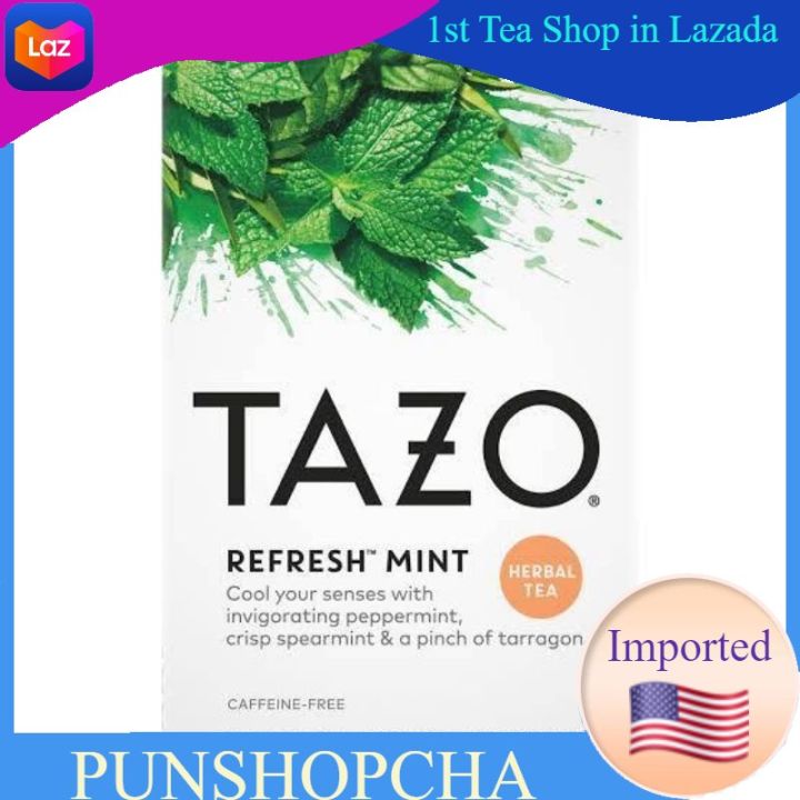 ชา Tazo Herbal Tea Refresh Mint | Lazada.co.th