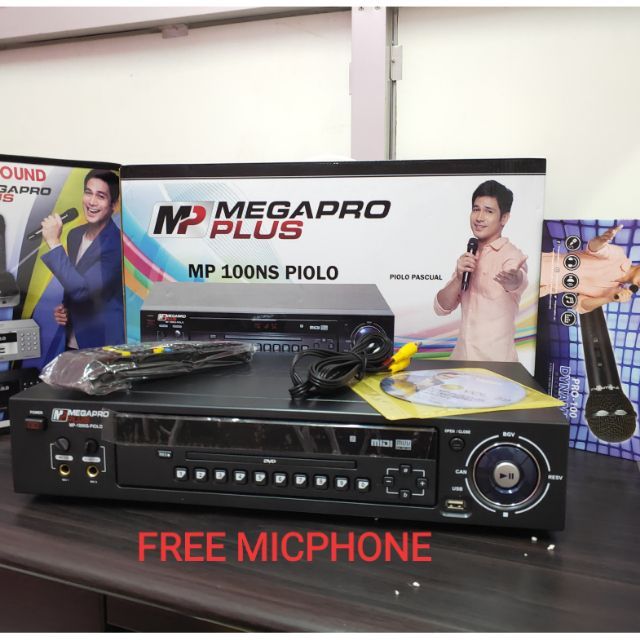 ORIGINAL MegaPro Plus MP-100 Piolo / MP100 Megasound DVD/Karaoke Player - w/ Free Mic | Lazada PH