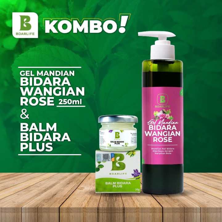 Gel Mandian Bidara Wangian Rose + Balm Bidara Bdarlife 20g | Lazada