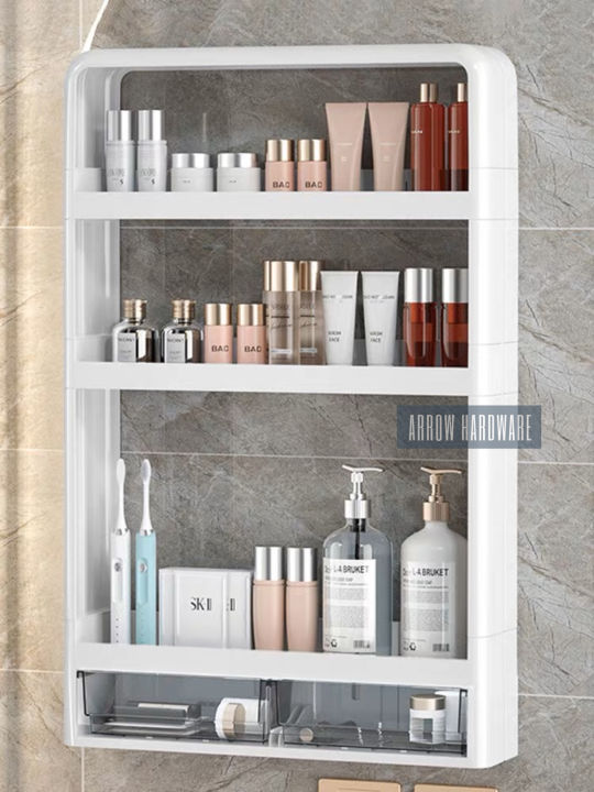 Toilet Cosmetic Rack Toilet Washstand Dressing Cabinet Bathroom Wall ...