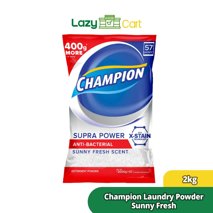 Fast send Lazycart Champion Powder Sunny Fresh Scent (Red) 2KG | Lazada PH