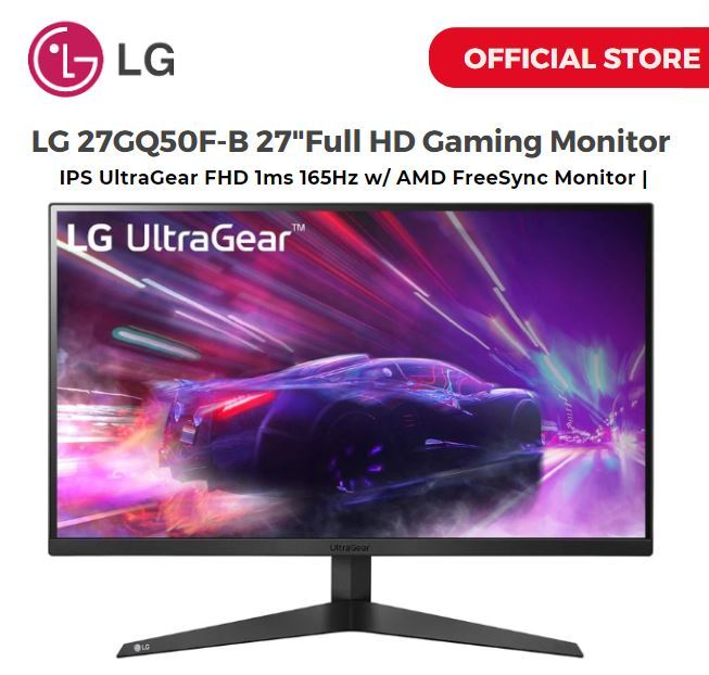 LG 27GQ50F-B 27" IPS UltraGear FHD 1ms 165Hz w/ AMD FreeSync Monitor ...