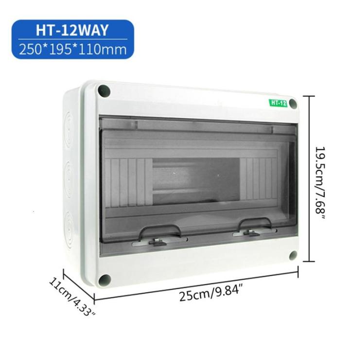 Distribution Box For 5/8/12/15/18/24 Ways Circuit Breaker Clear ...