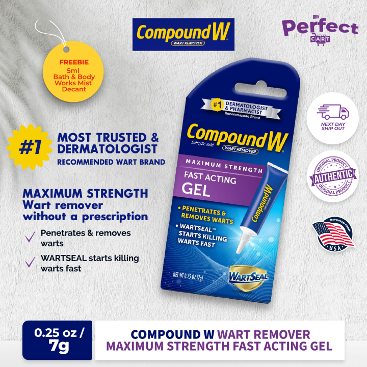 Compound W Maximum Strength Fast Acting Gel Wart Remover, 0.25 oz ...